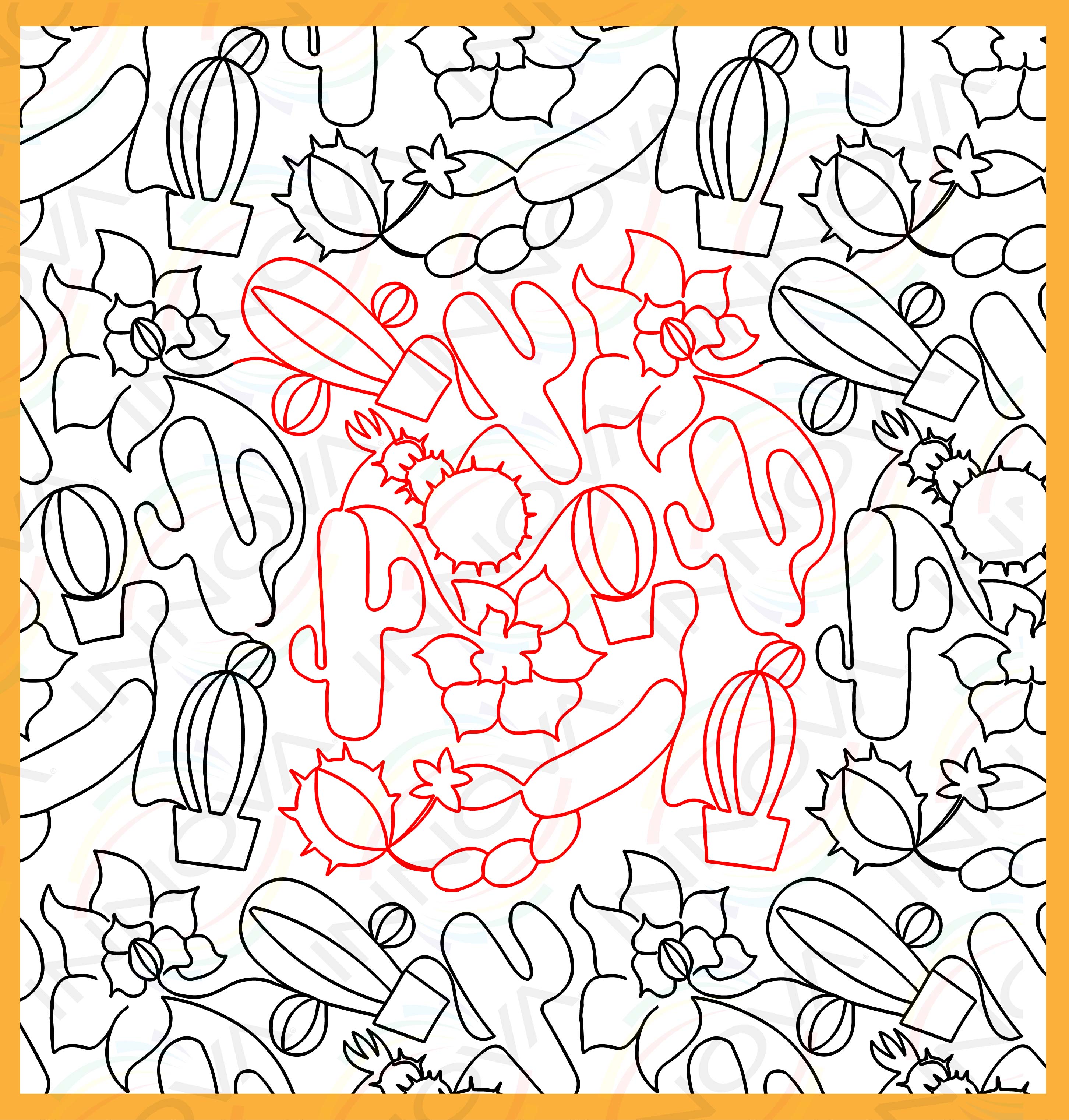 Cactus Pattern Bundle – INNOVA Longarm