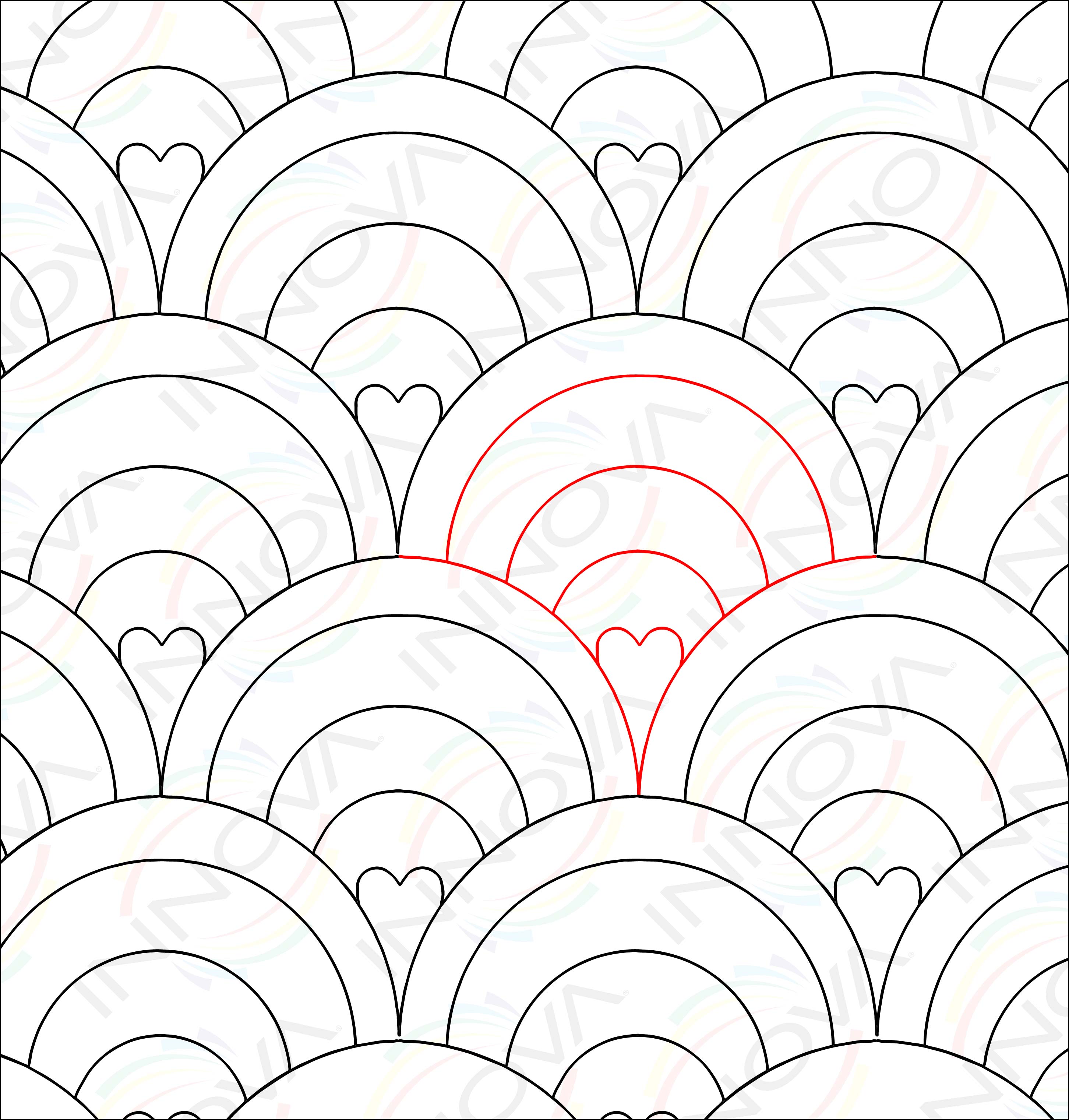 Bubble Heart Clams by Sew Shabby Quilting – INNOVA Longarm